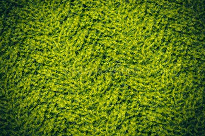 Green Gold Olive Wool Threads in Fabric Knitted Stock Image - Image of ...