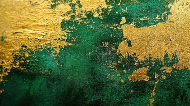Green Gold Texture Abstract Background Stock Image - Image of paint ...