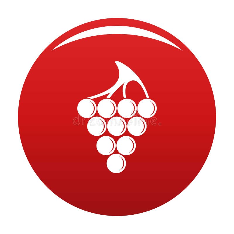 Green Grape Icon Vector Red Stock Vector - Illustration of symbol ...