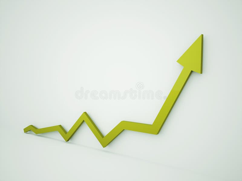 Green graph arrow stock illustration. Illustration of green - 31307627