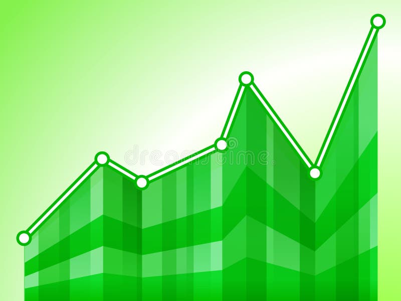 Green graph stock vector. Illustration of sign, abstract - 60737480