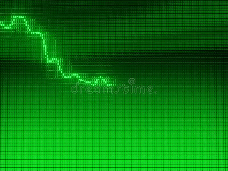 Green Graph Moving Up Chart As Growth and Business Success Stock ...