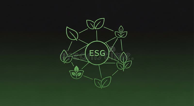 Green Graphic Featuring the Acronym "ESG" in a Central Circle ...
