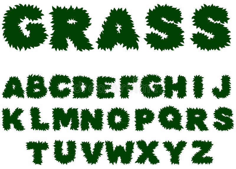 Grass Alphabet Stock Illustrations – 5,390 Grass Alphabet Stock ...