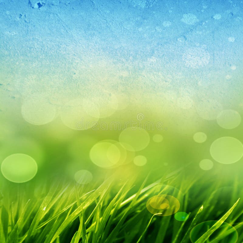 Grass Border on Natural Green Background Stock Vector - Illustration of ...