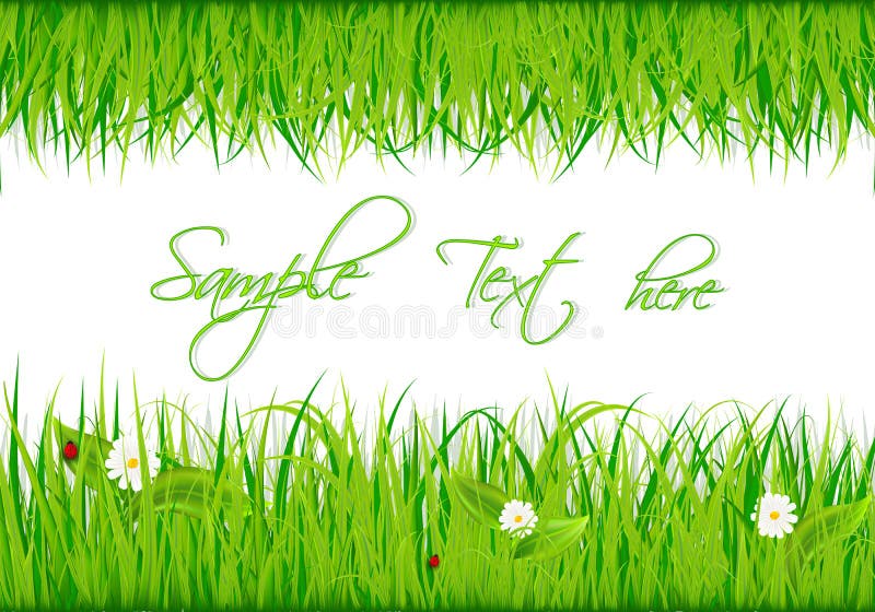 Green grass banner stock vector. Illustration of banner - 124940773