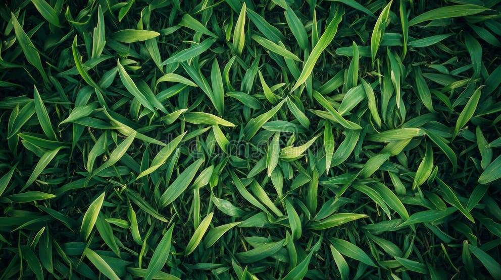 Green Grass Blades Texture Background Stock Illustration - Illustration ...