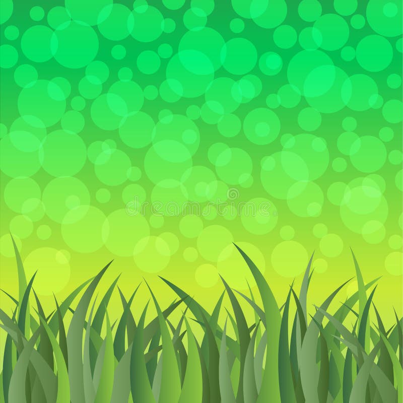Green Grass and Bokeh Light Vector Stock Vector - Illustration of ...