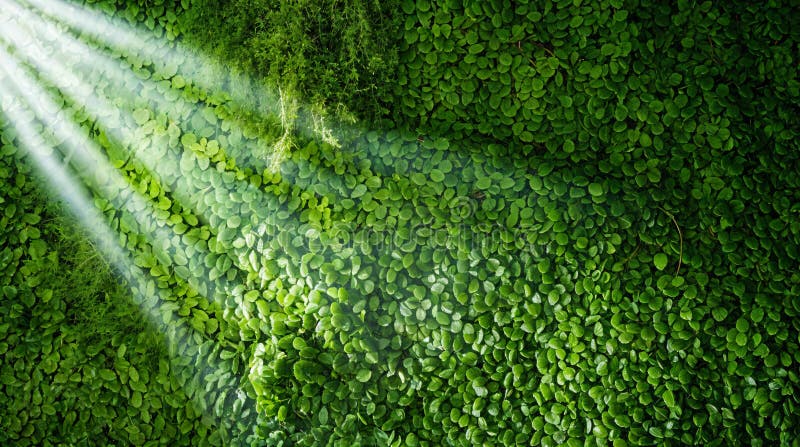 Green grass bush, top view stock illustration. Illustration of growth ...