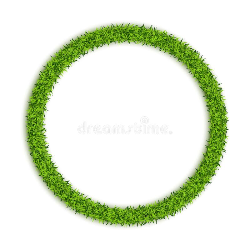 Green Grass Circle Background Stock Vector - Illustration of color ...