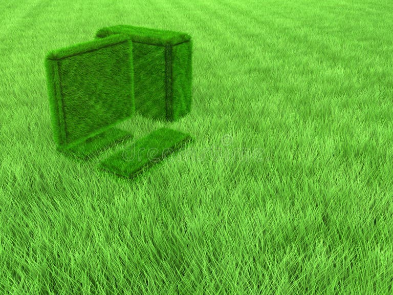 Green grass computer stock photo. Image of clear, freelance - 21946488