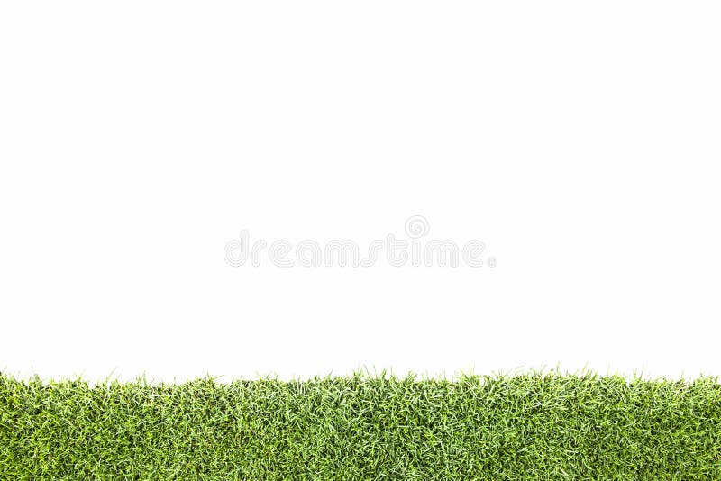 Green Grass with Copy Space, Isolated with Clipping Paths. Stock Image ...