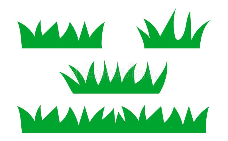 Green Grass, Doodle Grass Hand Drawn, Grass Silhouette for Clip Art ...
