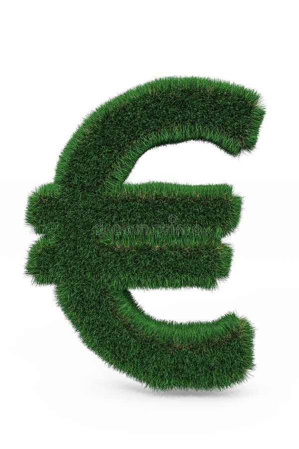 Grass Euro Sign stock illustration. Illustration of field - 17000856