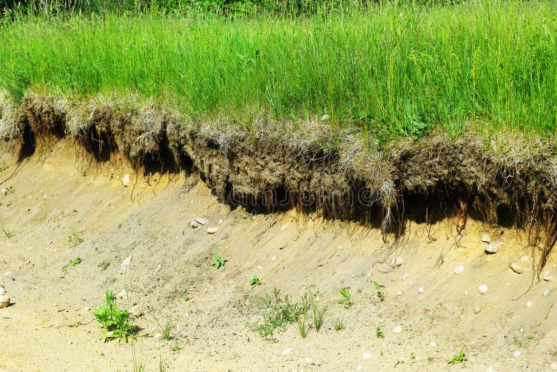 Green Grass Field with Moat Stock Image - Image of clay, agricultural ...