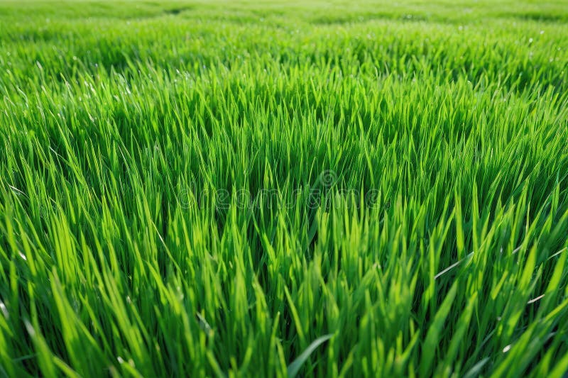 Green Grass Field Texture Background - Savanna Grass Field Row Ground ...