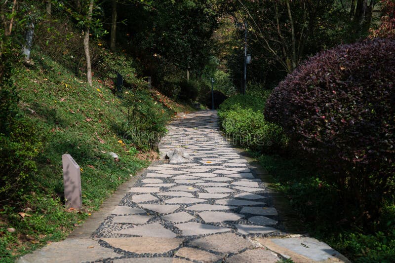 Garden Path.Architecture, Rock. Stock Image - Image of patharchitecture ...