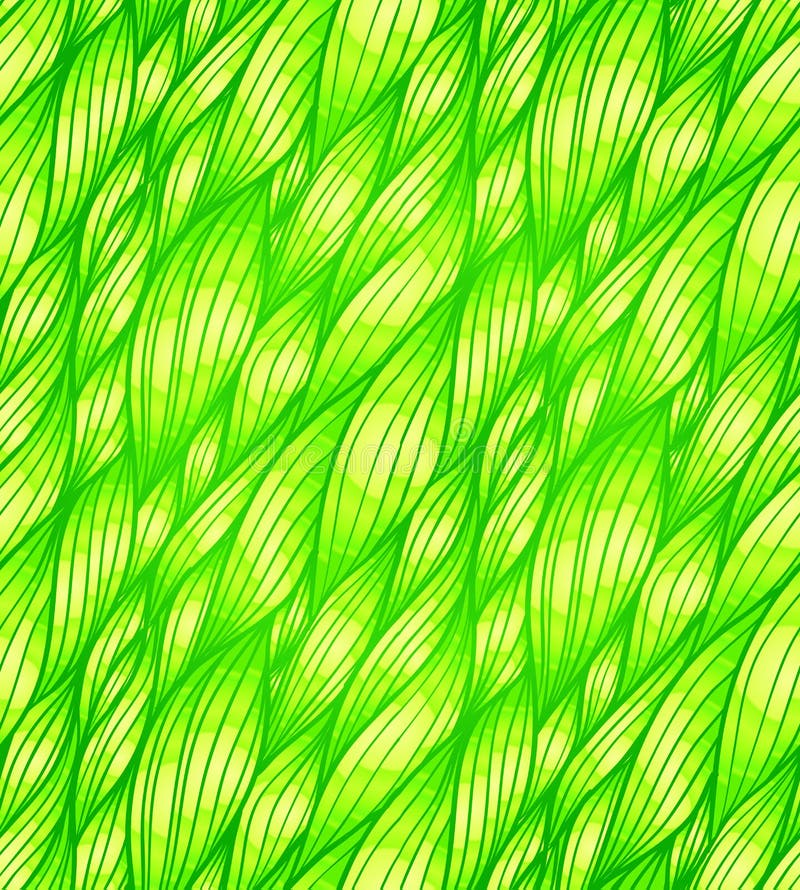 Green Grass Hair Vector Seamless Pattern Stock Illustration ...