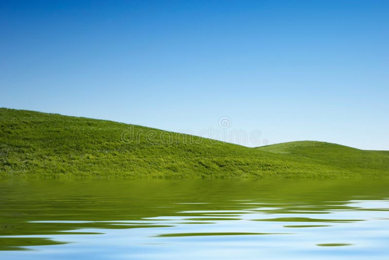 Green grass hills stock photo. Image of spring, scenery - 4214584