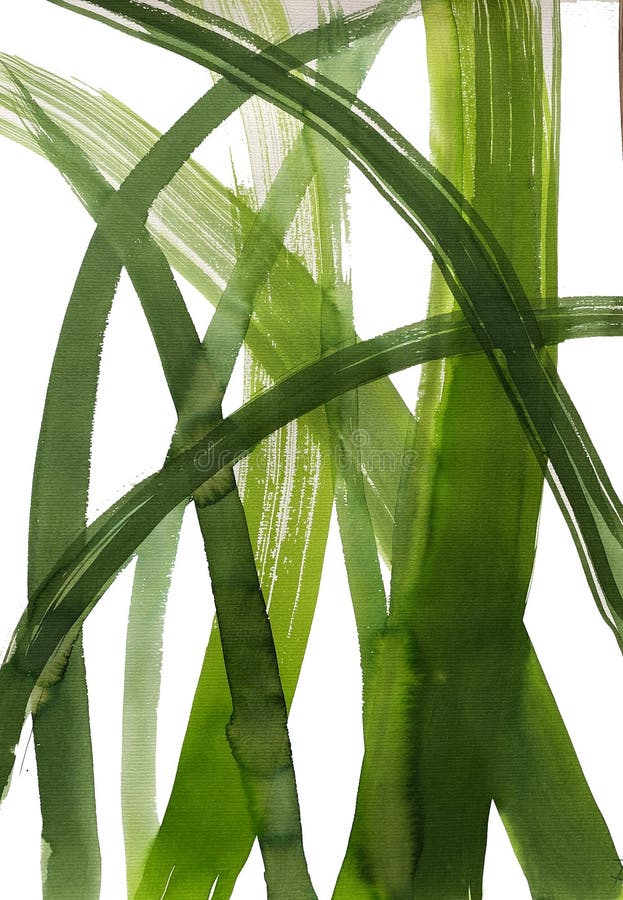 Green grass. ink stock illustration. Illustration of colour - 194798946