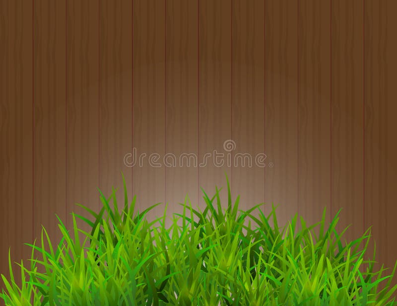 Green Grass Isolated on White Brick Wall Background. Stock Vector ...