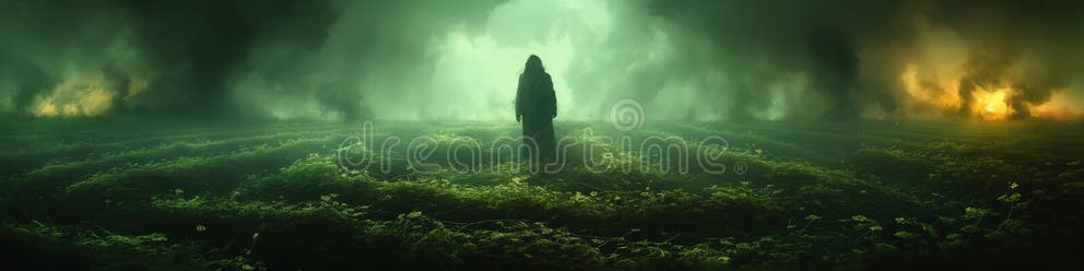 Green grass and labyrinth stock illustration. Illustration of tree ...