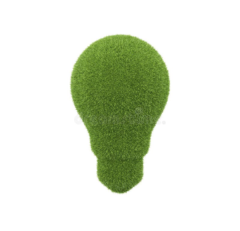 Green grass lamp stock illustration. Illustration of technology - 49507890