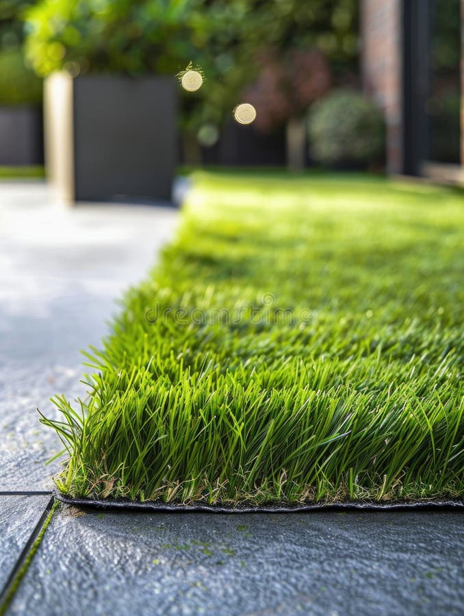 Green Grass Lawn Edging stock image. Image of generated - 372037447