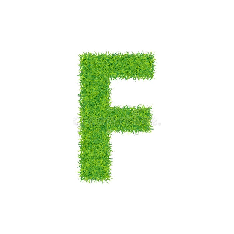 Letter F White Background Green Stock Illustrations – 814 Letter F ...