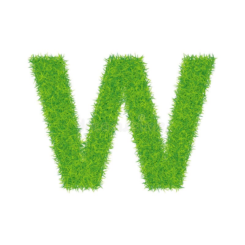 Letter W Grass Stock Illustrations – 193 Letter W Grass Stock ...