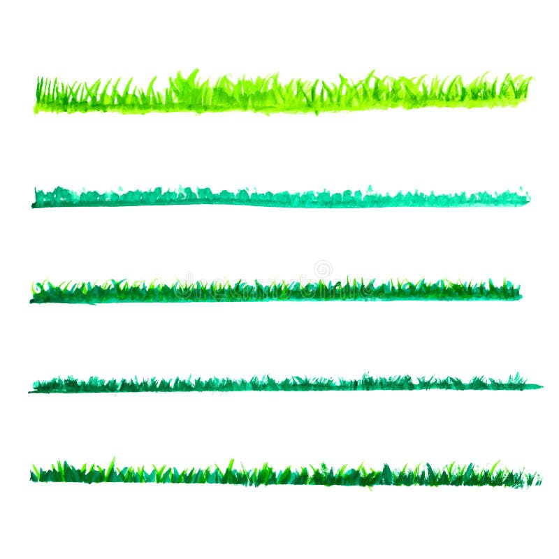 Green grass line stock vector. Illustration of horizontal - 56759101