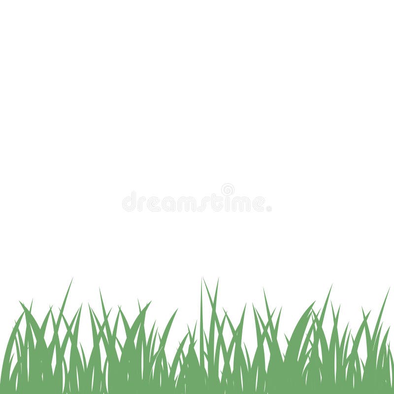 Grass Meadow Border Illustration Pattern Spring or Summer Lawn Lawn ...