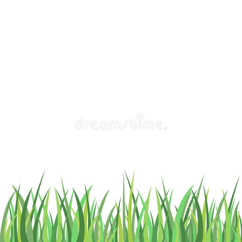 Grass Meadow Border Illustration Pattern Spring or Summer Lawn Lawn ...
