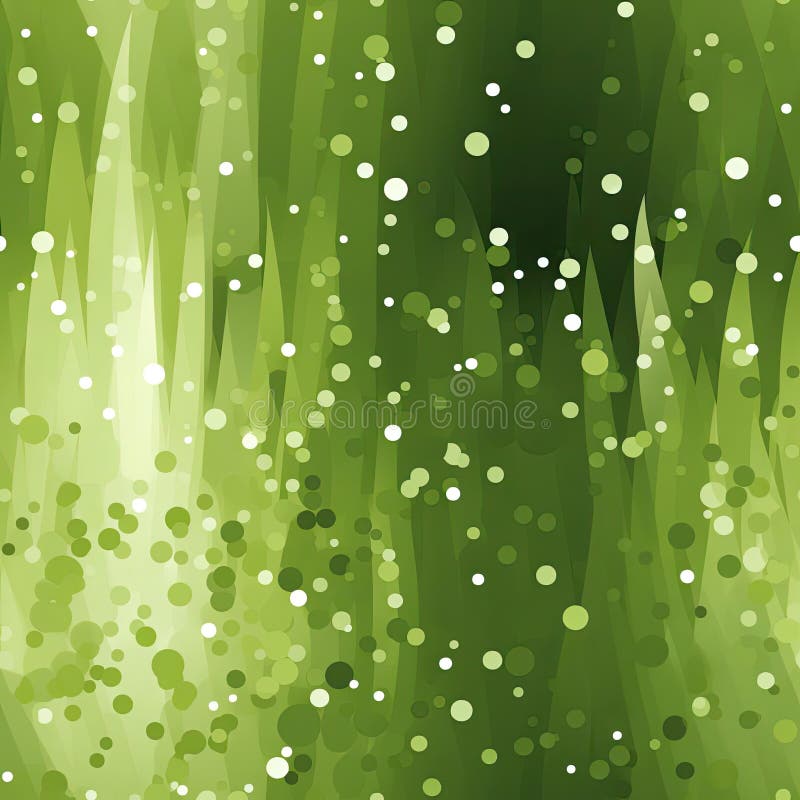 Green Grass Pattern with Scattered Dots and Luminous Brushwork (tiled) Stock Illustration ...