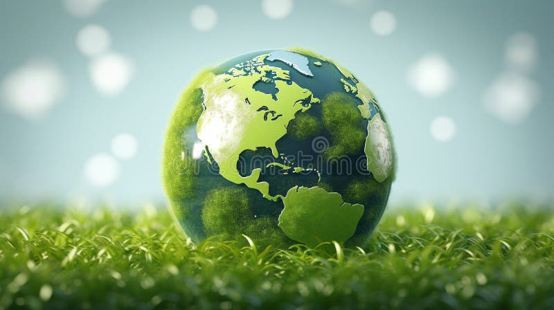 Green Grass and Eco Planet , Environment and Sustainability Concept ...