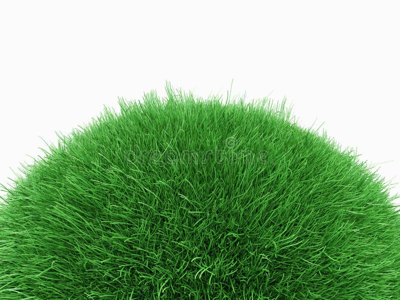Green Grass Planet. Isolated on White Stock Illustration - Illustration ... Green Grass Planet. Isolated on White Stock Illustration - Illustration ...