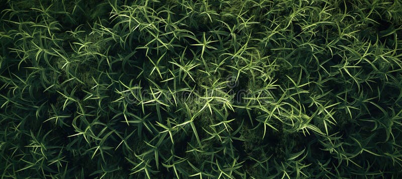 Green Grass Plant Background, Leaf Stock Illustration - Illustration of ...