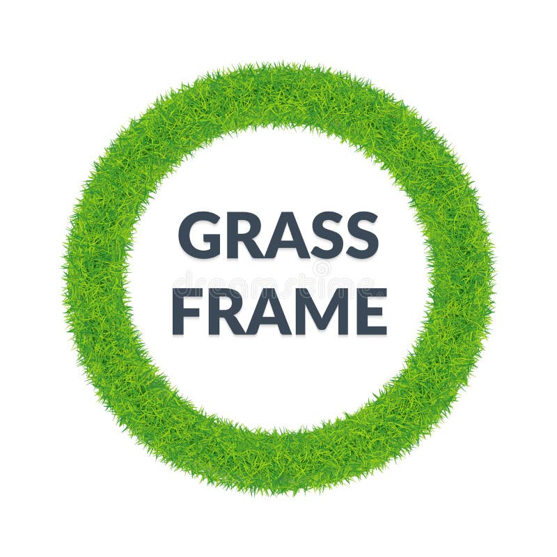 Grass round label stock vector. Illustration of badge - 31519879