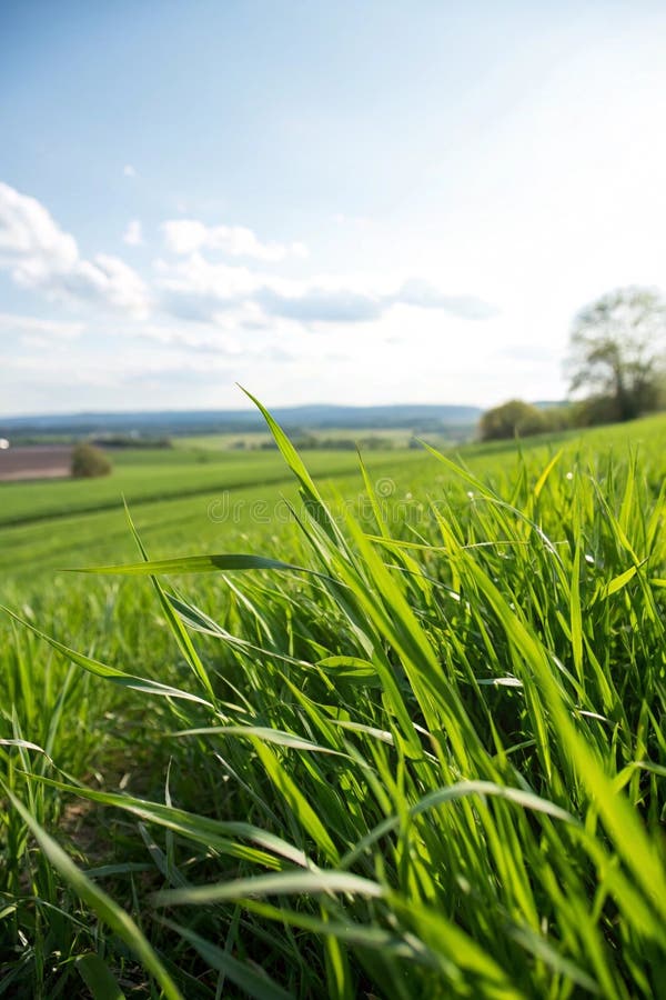 Green Grass stock illustration. Illustration of natureart - 366876597