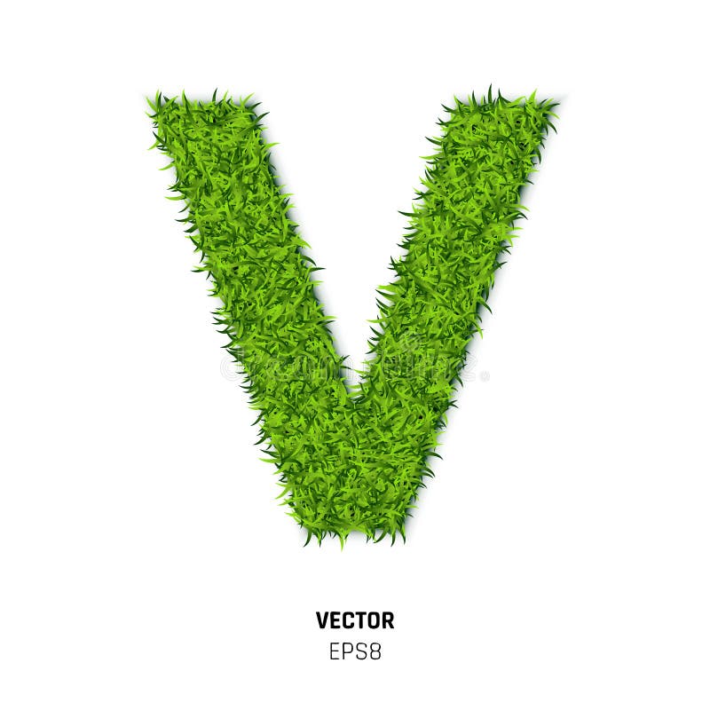 Letter V Grass Stock Illustrations – 215 Letter V Grass Stock ...