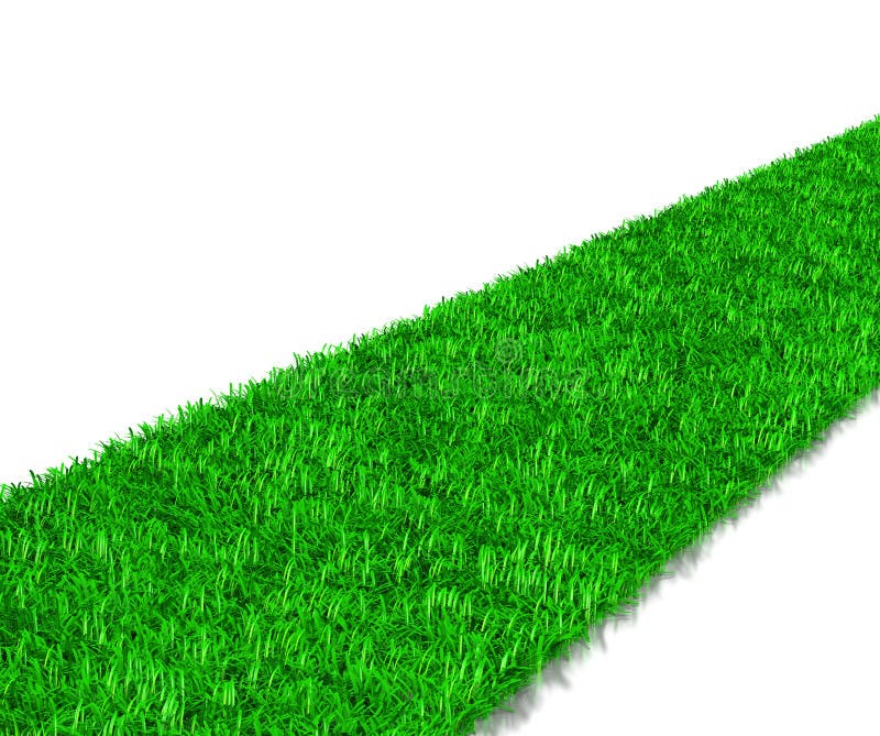 Green Grass Footsteps Path stock illustration. Illustration of path ...