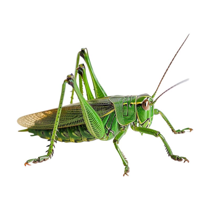 Green Grasshopper on Transparent Background - Ai Generated Stock ...