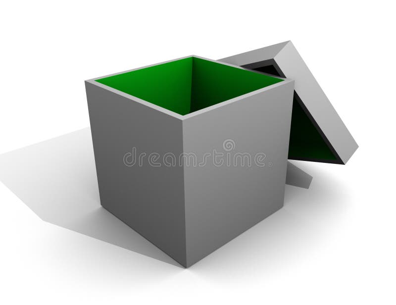 Green Glowing Box stock illustration. Illustration of dramatic - 35025036