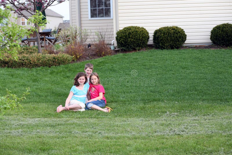 Backyard Fun stock photo. Image of sitting, smile, resort - 13380720