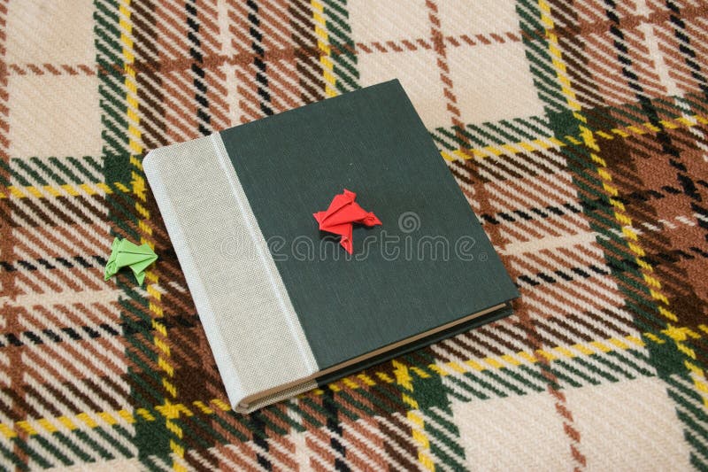 Green and Grey Notebook (notepad) on a Checkered Background. Hobby ...