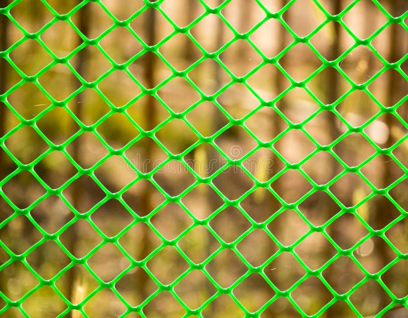 Green Grid on the Fence As a Background Stock Image - Image of outdoor ...