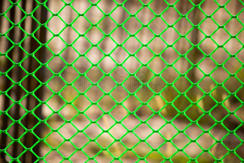 Green Grid on the Fence As a Background Stock Photo - Image of green ...