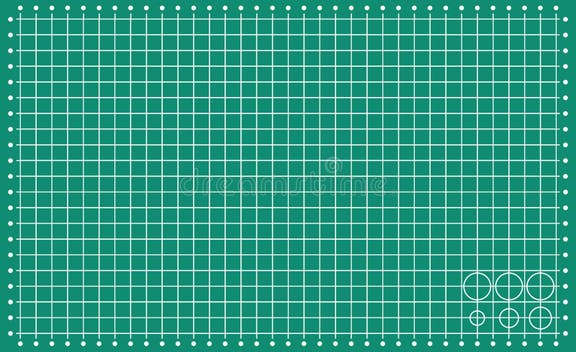 Green Grid Paper Texture Vector with Square Pattern on White Background ...