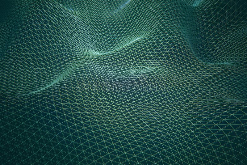 Green grid waves stock illustration. Illustration of grid - 91981796