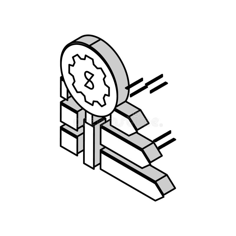 Green Growth Isometric Icon Vector Illustration Stock Vector ...